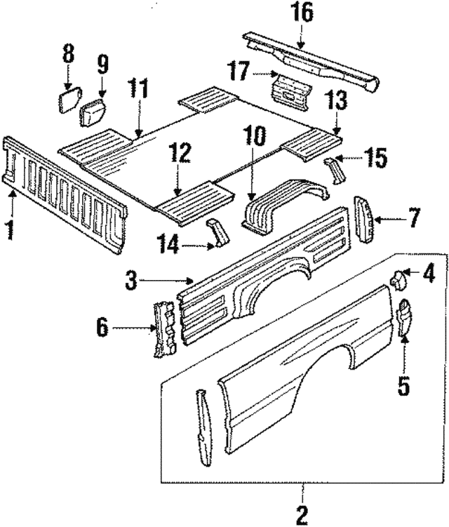 1988-1995 Isuzu Pickup Tail Lamp Pocket 8970182441 | Isuzu Parts Center
