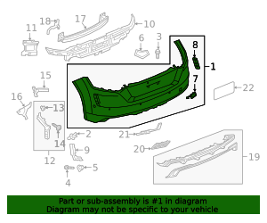 8S0-807-067-H-GRU - Bumper Cover - 2019-2023 Audi | European OEM Parts ...