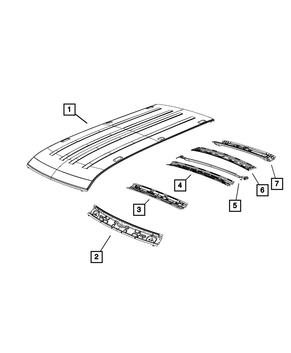 2017-2022 Ram ProMaster City Roof Front Header 68465912AA | Miracle Mopar