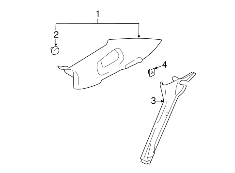 Interior Trim - Quarter Panels for 2002 Subaru Impreza | Subaru Parts Store