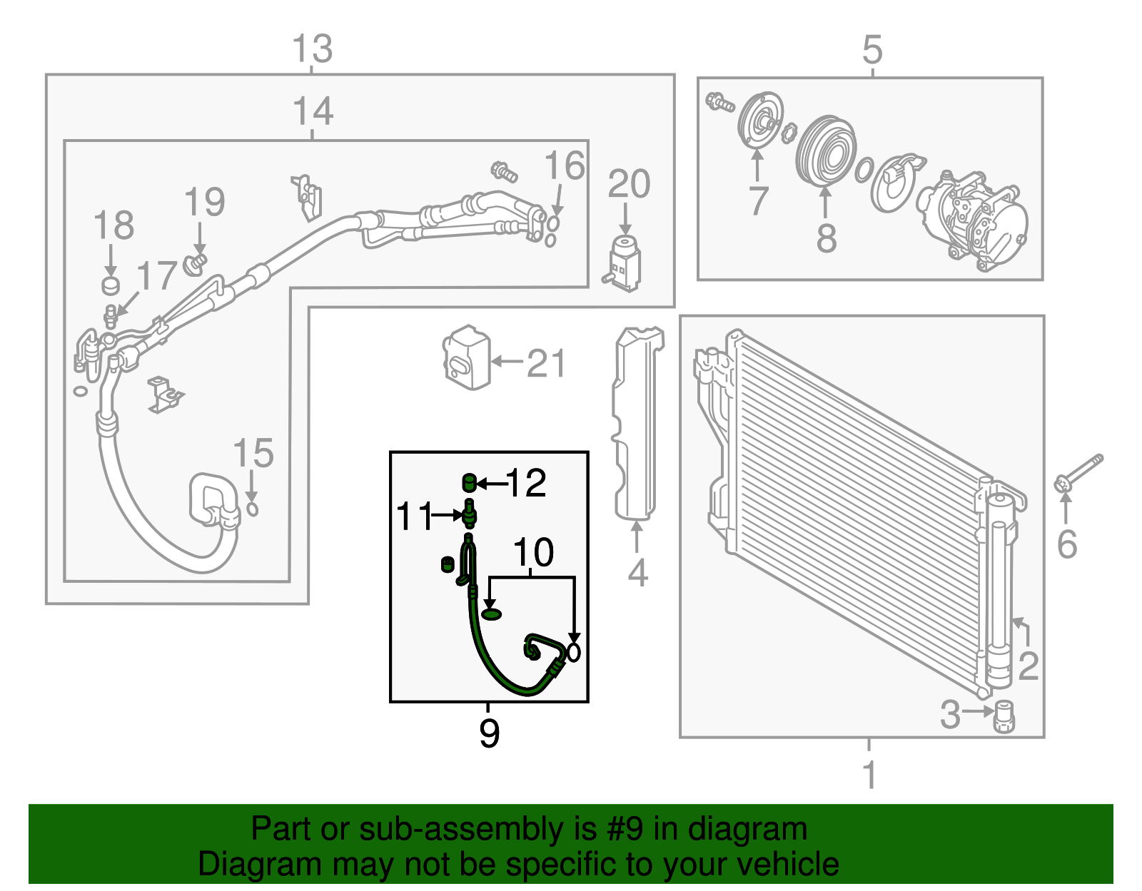 97762-4C000 - Discharge Hose 2012-2013 Kia Optima | Kia.Parts Store