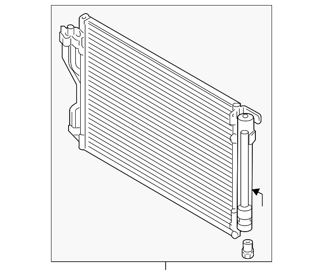 2011-2015 Kia Optima Condenser 97606-3Q000 | Retail Performance Auto Parts