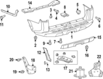 Toyota 4Runner Rear Bumper Parts For Sale | OEM Genuine Toyota Parts