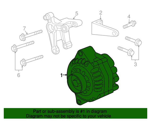 2004 Pontiac GTO Alternator 92058857 | GM Parts Center