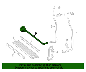 2015-2020 Mercedes-Benz Engine Oil Cooler Line 217-500-03-72 ...