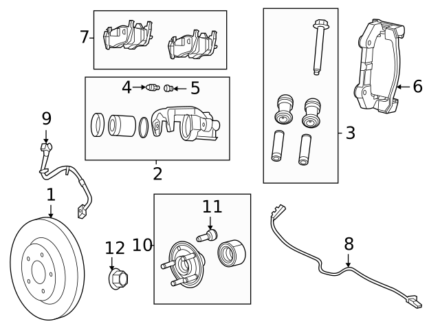 2021-2023 Jeep Hub & Bearing 68346852aa | TascaParts.com