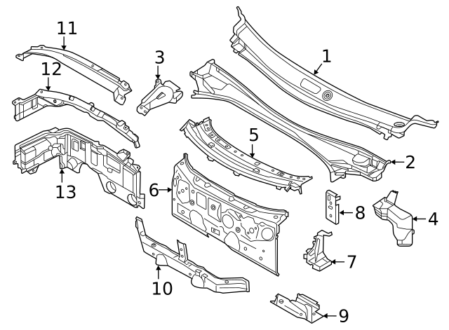 51717290714 - Bulkhead - 2020-2024 BMW | BMW OEM Parts Store