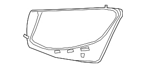 253-826-22-00 - Headlamp Assembly Gasket 2020 Mercedes-Benz | Mercedes ...