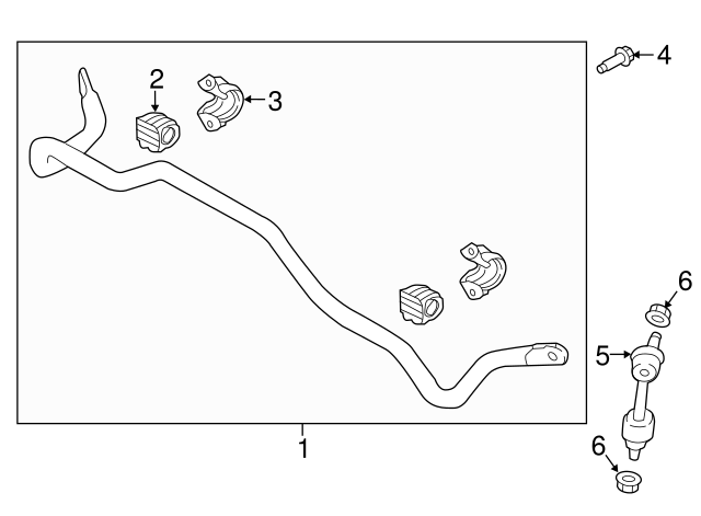 55540-D3000 - Suspension Stabilizer Bar Link Kit 2016-2023 Hyundai ...