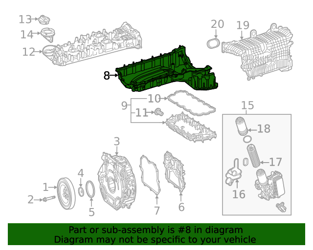 656-010-81-00 - Oil Pan 2020-2021 Mercedes-Benz | Mercedes-Benz USA Parts