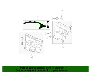 2005-2010 Scion tC Garnish Roof Side 62572-21010-B1 | Toyota Parts Center