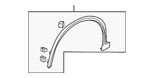 Genuine OEM Acura - Wheel Opening Molding Part# 74115-TYA-A00 | Acura ...
