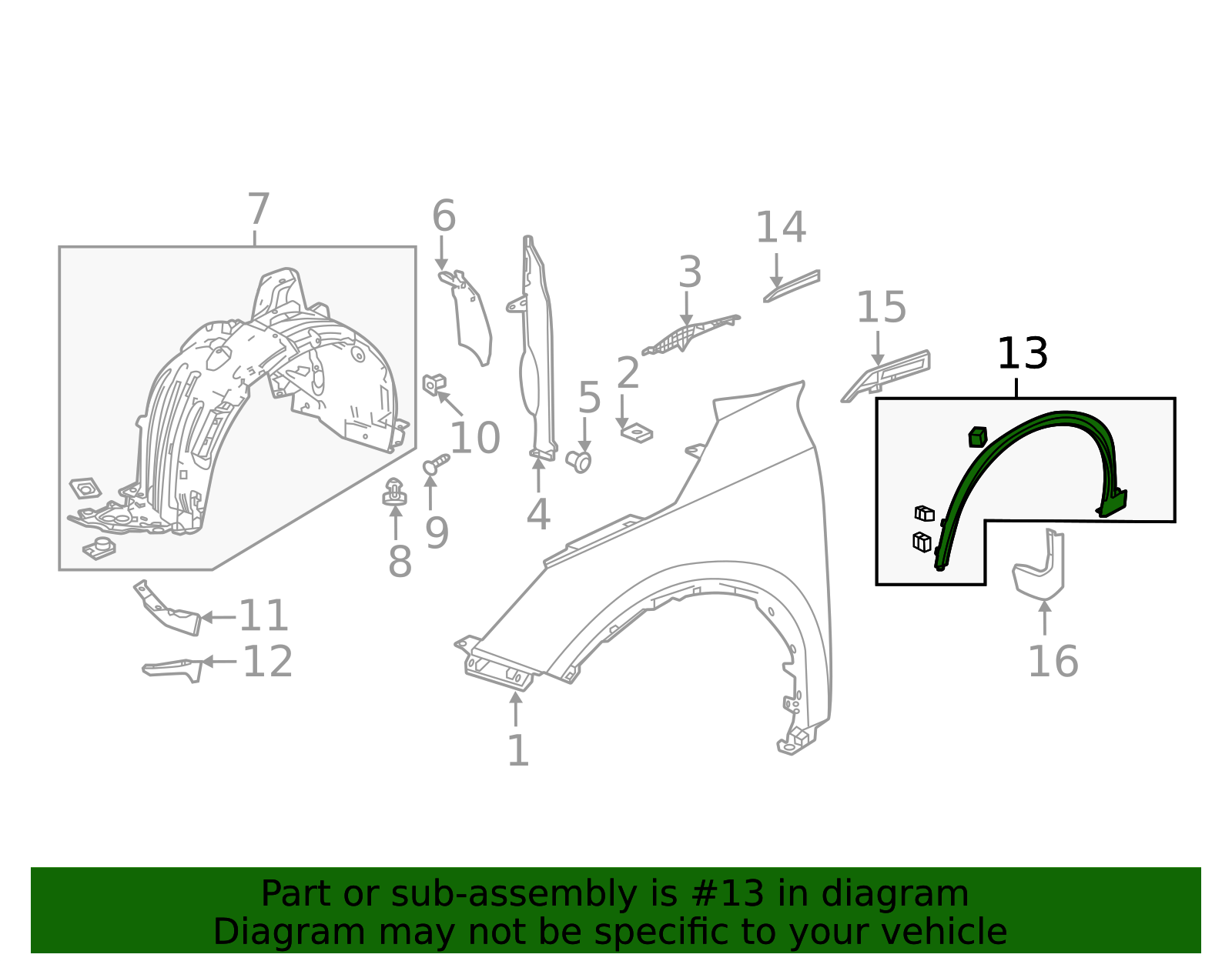 2022-2024 Acura MDX Wheel Opening Molding 74115-TYA-A00 | OEM Parts Online