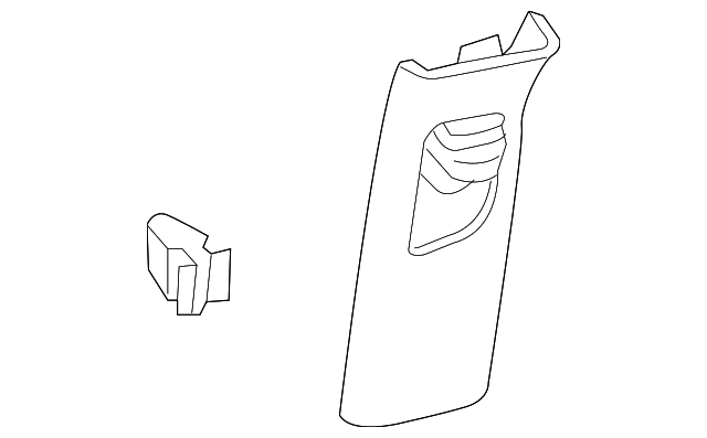 447-690-20-00-7H52 - Upper Pillar Trim 2016 Mercedes-Benz Metris ...