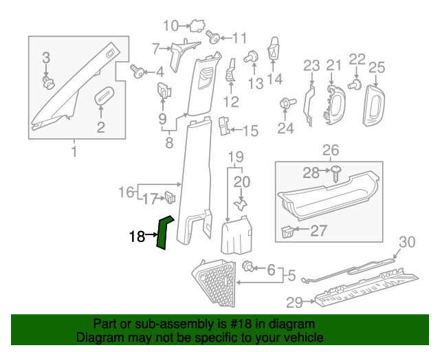 447-910-74-00-9051 - Front Trim 2016-2023 Mercedes-Benz Metris ...