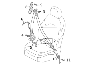 2024 Audi Retractor Assembly 4N0-857-706-E-V04 | TascaParts.com