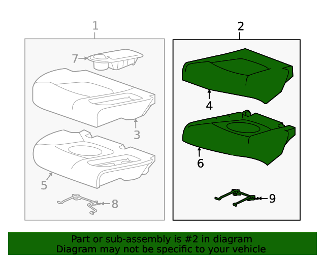 OEM GM Cushion Assembly For 2021-2022 Chevrolet Spark - Part No ...