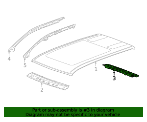 GM 84526313 Roof Header Panel | Genuine GM & AC Delco OEM Parts ...