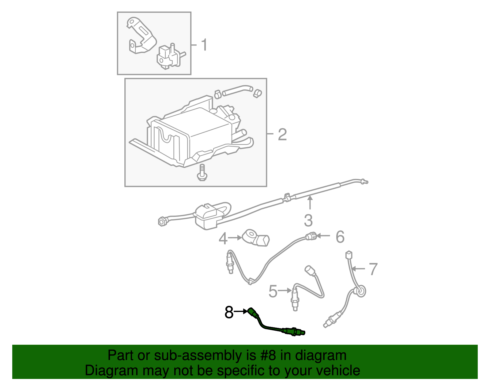 2006-2012 Toyota RAV4 Oxygen Sensor 89465-0R020 | Toyota Parts Center