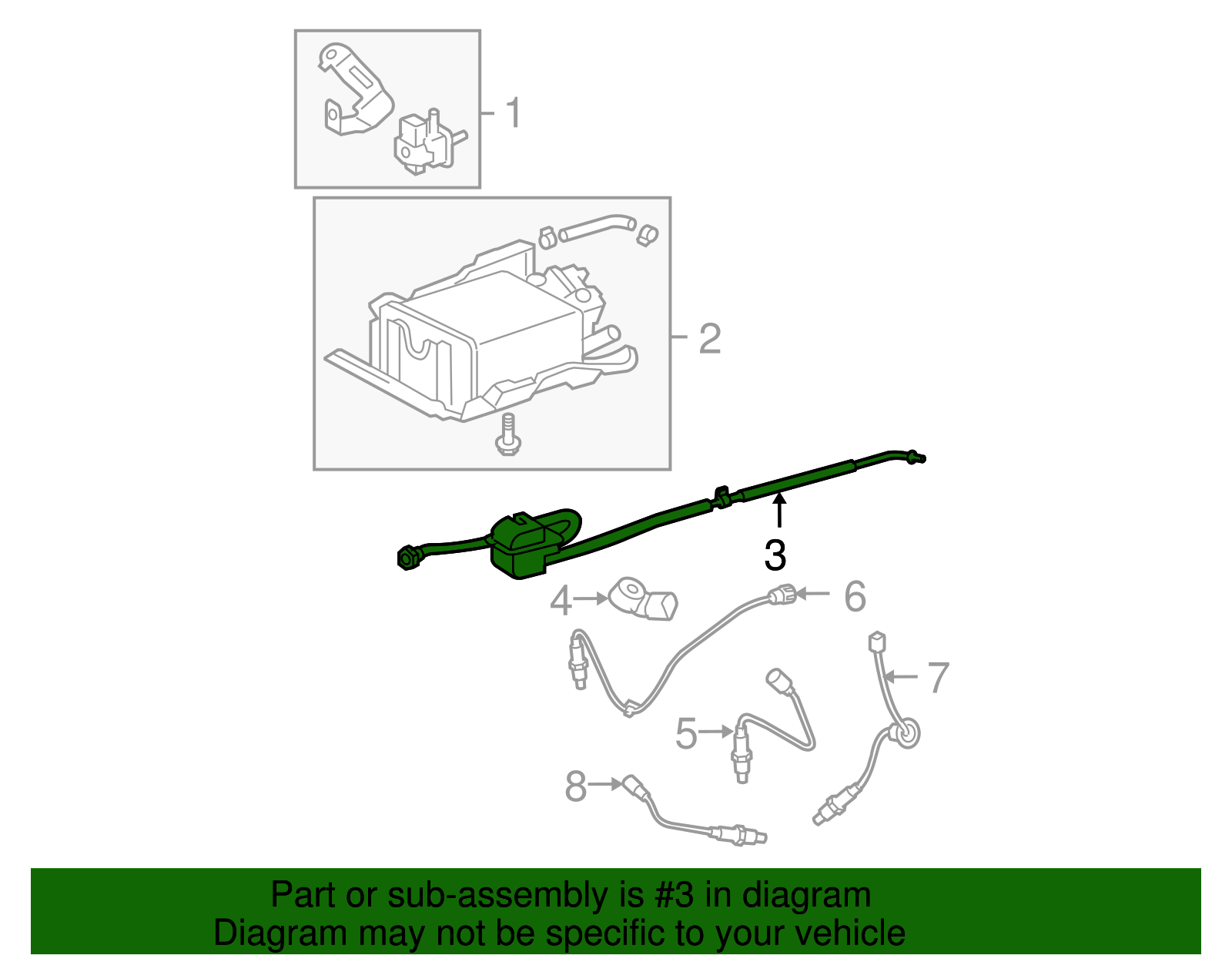 Genuine Toyota Vapor Canister Filter part# 77706-42010 for 2006-2009 ...