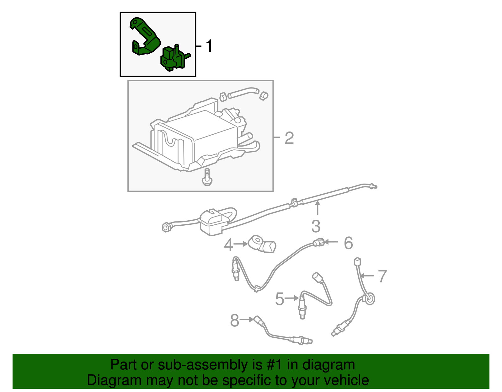 25860-31070 - Vacuum Control Valve 2006-2019 Toyota | Longo Toyota Parts