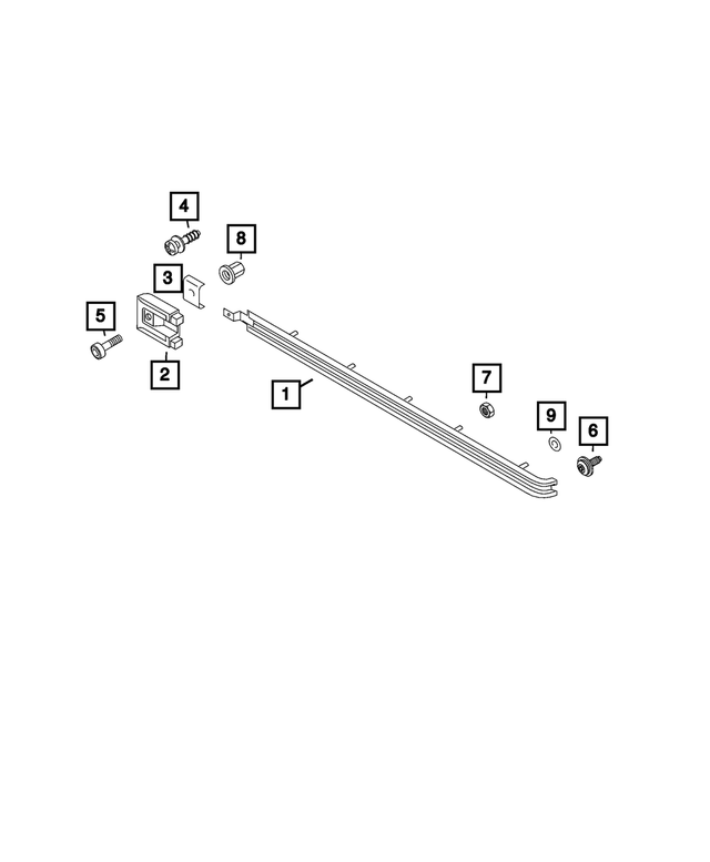 68229648AB - Sliding Door Track, Right 2014-2024 Ram | Mopar Factory Parts