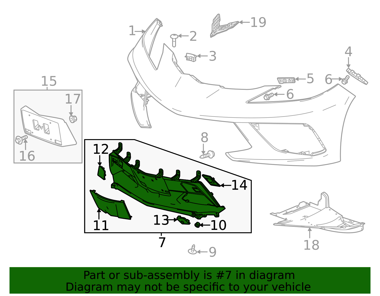 2020-2025 Chevrolet Corvette Carbon Flash Metallic Front Bumper Lower ...