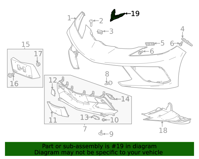 2020-2025 Chevrolet Corvette Silver Front Bumper Cover Emblem 84657779 ...