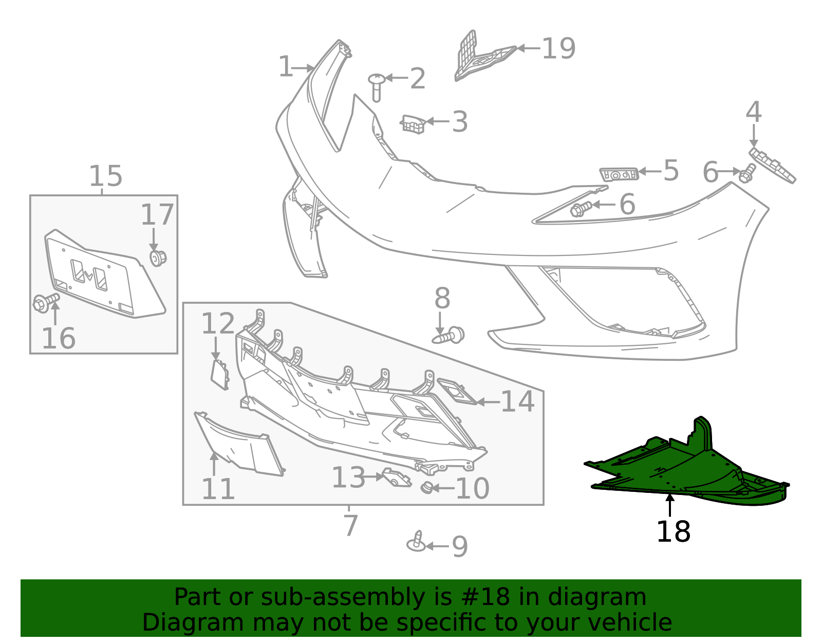 2020-2025 Chevrolet Corvette Lower Deflector 84965194 | Auto Parts Express
