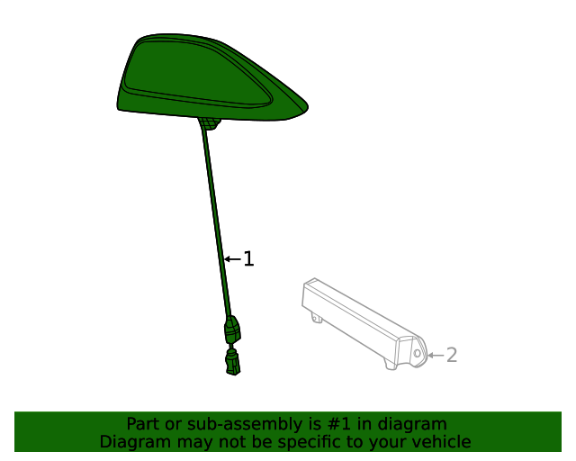 2019-2021 Ram Antenna 68483909AA | TascaParts.com