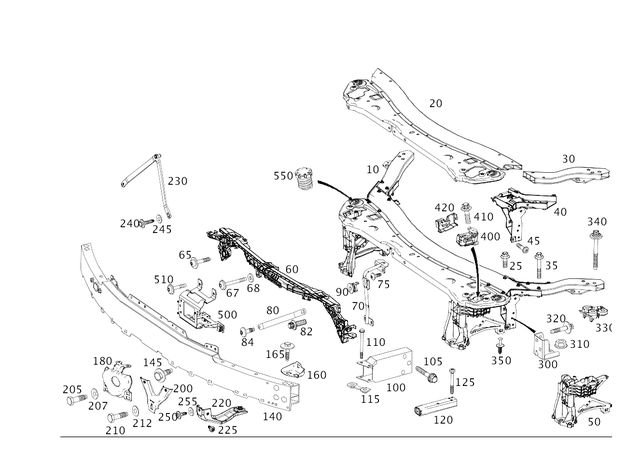238-620-30-00 - Stiffener 2019-2023 Mercedes-Benz | Mercedes-Benz USA Parts