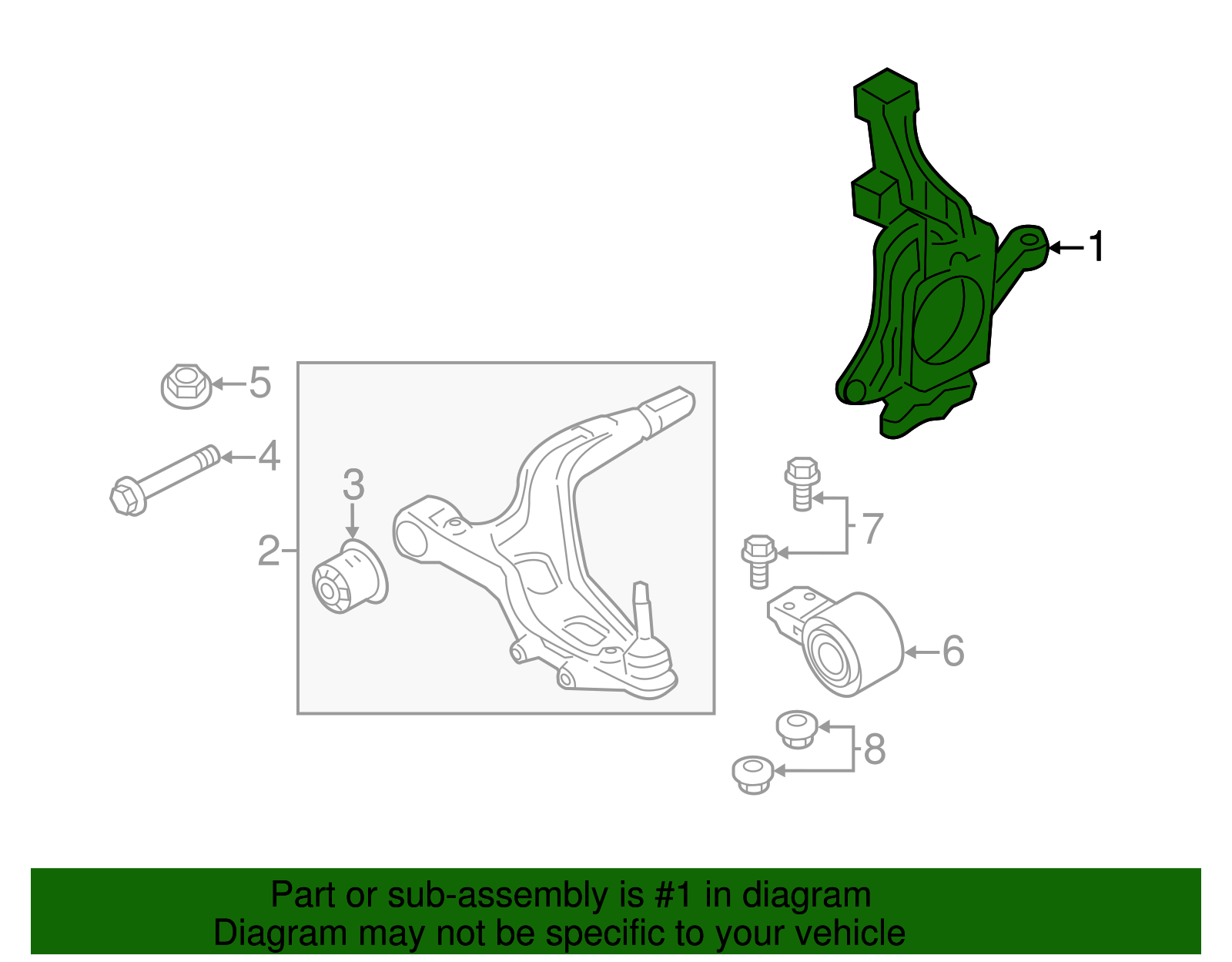 BB5Z-3K186-A - 2011-2019 Ford - Knuckle | My Ford Parts