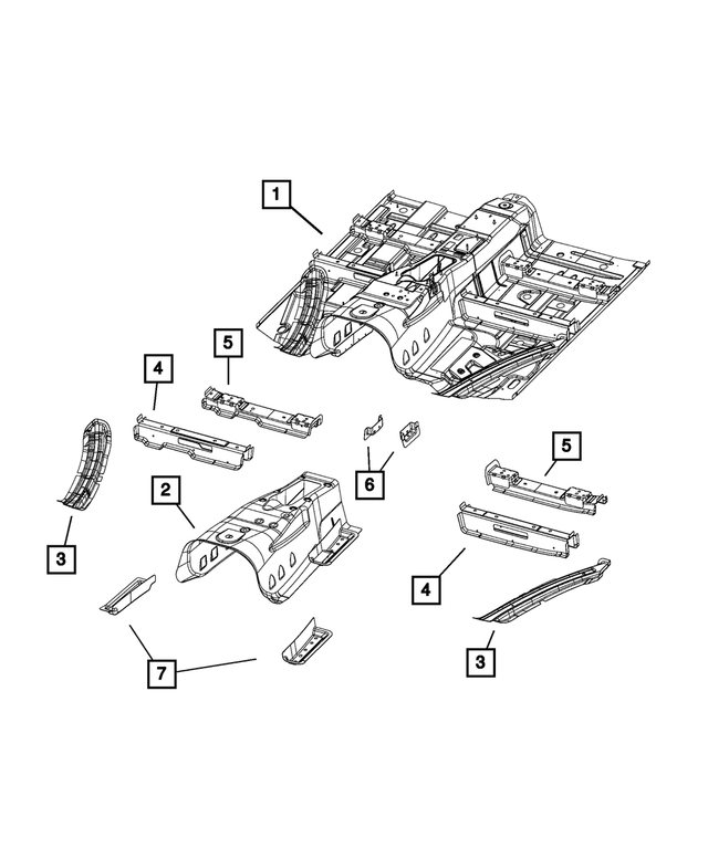 2015-2023 Dodge Challenger Floor Pan Extension 68174048AA | My Mopar Parts