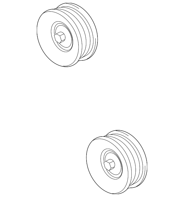 Genuine OEM Ford Part - Idler Pulley LC3Z-6C348-A | Genuine OEM Ford ...