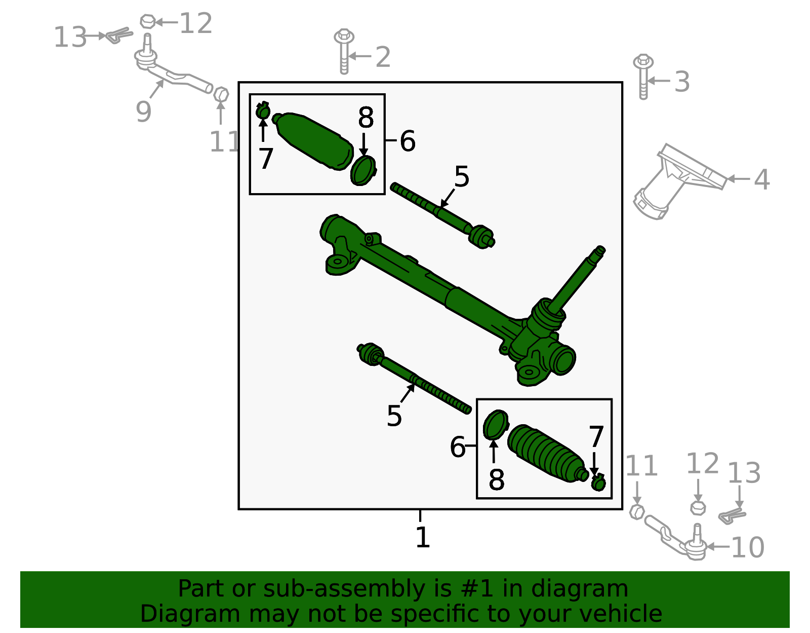GBEF-32-110 - Steering Gear - 2018-2020 Mazda 6 | Mazda Parts Factor