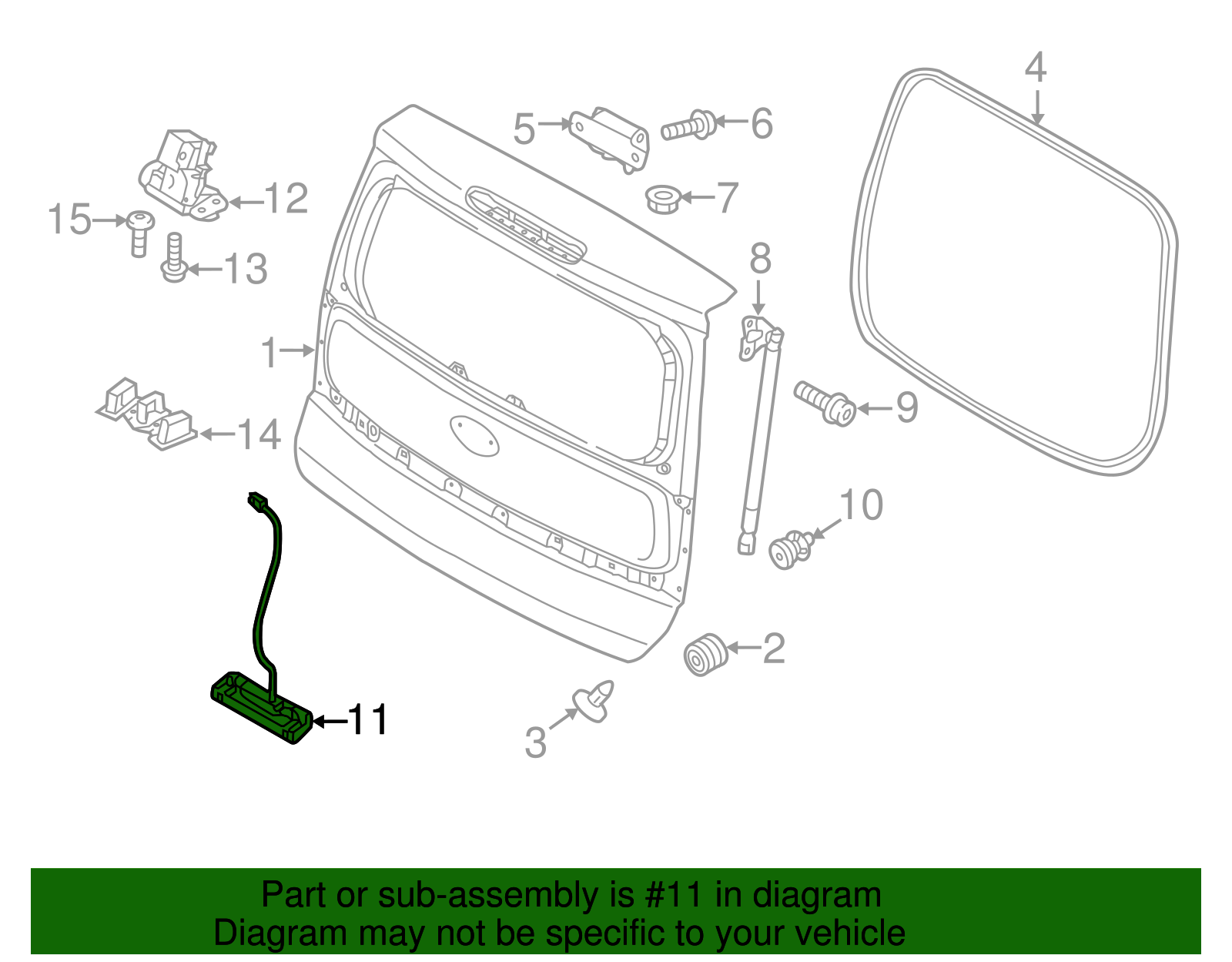 2014-2019 Kia Release Handle 81720-B2000 | Retail Performance Auto Parts