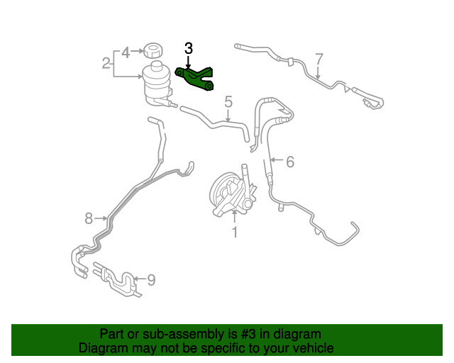 57220-4D000 - Reservoir Bracket 2006-2012 Kia Sedona | Kia.Parts Store