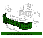 2015-2019 Chevrolet Primed Front Bumper Impact Bar 84057925 | OEM Parts ...