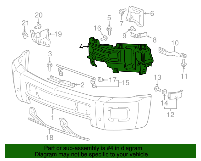 23469230 - OEM GM Outer Bracket | GMPartsCenter.net | GM Parts Center