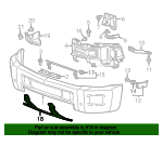 Genuine OEM Front Bumper Impact Bar Bracket Part# 22978547 Fits 2015 ...