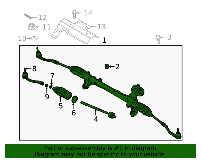 56500-S8000 - Rack and Pinion Assembly 2020-2024 Hyundai Palisade ...