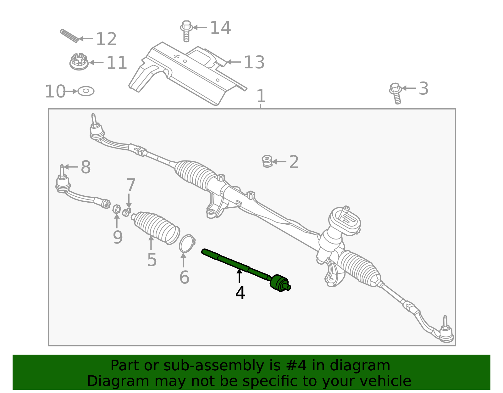 57726-S8100 - 2020-2024 Hyundai Palisade - Inner Tie Rod | Conicelli ...
