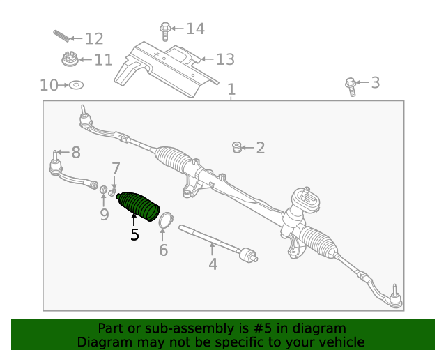 2020-2022 Hyundai Tie Rod Boot 56528-S1000 | OEM Parts Online
