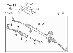 56500-S8000 - Rack and Pinion Assembly 2020-2024 Hyundai Palisade ...
