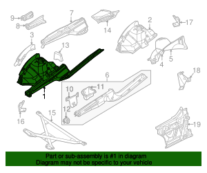 Genuine BMW 41-14-8-398-653 | Apron Assembly | FREE Shipping on Most ...