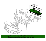 2013-2015 Honda Accord Duct, Front Bumper Air (Upper) 71106-T2A-A10 ...