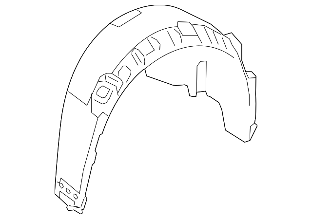 231-690-09-30 - Wheelhouse Liner - 2017-2020 Mercedes-Benz ...