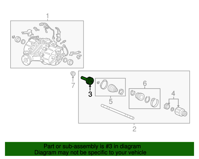 2016-2021 Honda Joint Set, Outboard 42330-TG7-305 | Cheaper Honda Parts