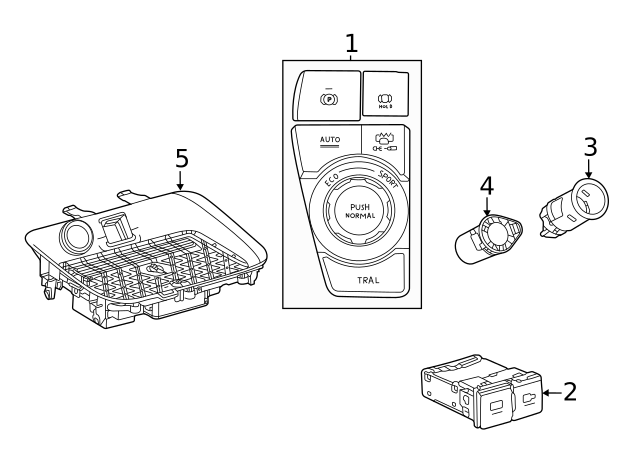 84010-0R040 - Control Panel Assembly Longo Toyota Parts