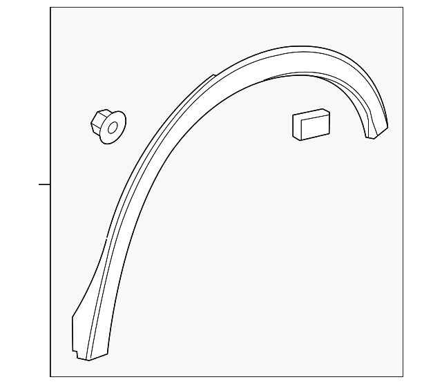 2016-2020 Buick Envision Primed Driver Side Rear Fender Molding ...